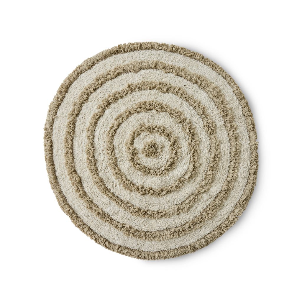Bath mat round Cream - Sika Wonen